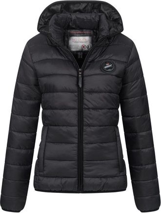 Geographical Norway Steppjacke Damen Herbst Winter Steppjacke Outdoor Übergangsjacke leicht Kapuze