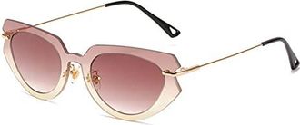 Generic Lunettes de soleil design oeil de chat 2025 petite monture femme vacances en plein air (couleur : C, taille : moyen)