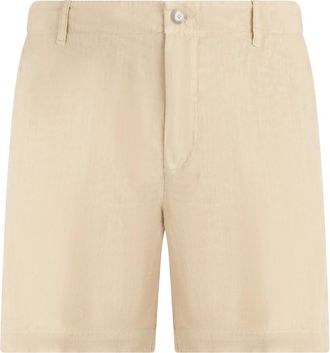 120% Lino Homme, Shorts, Beige, Taille: S Pantalons