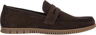Estro & Luminara Homme, Chaussures, Brun, Taille: 40 EU Mocassins Marron Fonc&eacute; pour Homme en Cuir Velours Italien Premium Estro Er00119614