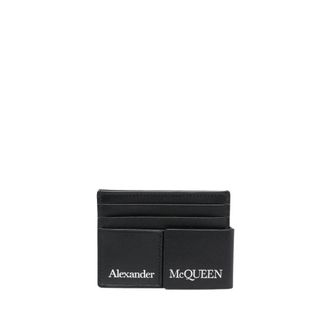 Alexander McQueen Teilbarer Doppelter Kartenhalter - - Accessories - Herren - Schwarzk - ONE SIZE