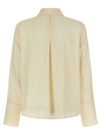 Max Mara Womens White Silk Blouse