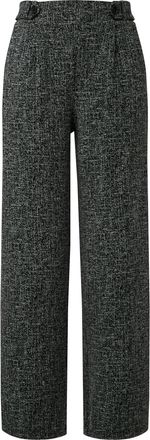 QS by s.Oliver Damen 2172052 Hose lang, Wide Leg, Grey/Black, 34/30