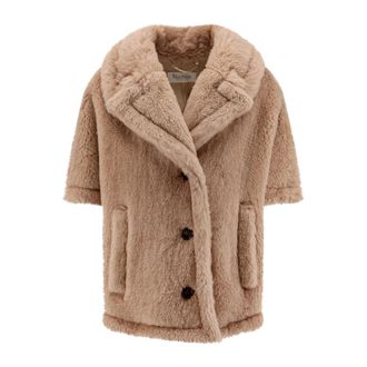 Max Mara Jacke aus Alpaka- Kaschmir und Seide - - Jackets - Damen - Beige - S/M