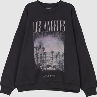 Anine Bing Sweatshirt Miles Los Angeles Vintage Black
