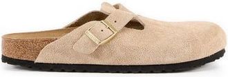 Birkenstock Mules plates Boston en cuir daim