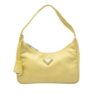 Prada Sac bandouli&egrave;re vintage Pre-owned en nylon - Femme - Pre-owned - Jaune - Taille: ONE Size