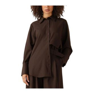 MY ESSENTIAL WARDROBE Damen, Blusen & Hemden, Braun, LGr&ouml;&szlig;e