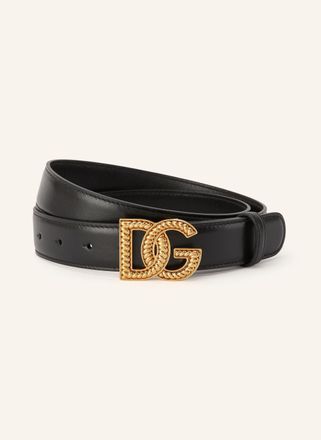 Dolce & Gabbana Lederg&uuml;rtel schwarz