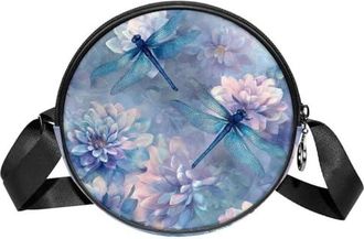 Generic Sac &agrave; bandouli&egrave;re circulaire pour femme, joli petit sac &agrave; bandouli&egrave;re avec fermeture &eacute;clair et bretelles r&eacute;glables style d&eacute;contract&eacute; pour femmes et fi