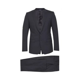 Dolce & Gabbana Martini-fit Anzug - - Suits - Herren - Schwarzk - S
