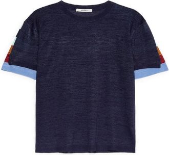 Maliparmi Maliparmi, Femme, Tops, Bleu, Taille: 42 FR Viscose Fluid T-Shirt