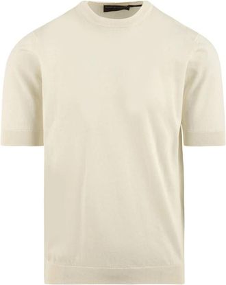 FILIPPO DE LAURENTIIS Homme, Pulls, Beige, Taille: 3XL T-Shirt Col Rond en Coton