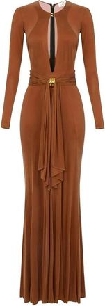 Elisabetta Franchi Femme, Robes, Brun, Taille: 42 FR Dress Elisabetta Franchi