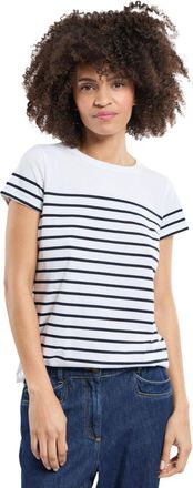 Armor Lux Damen Marini&egrave;re etel H&eacute;ritage Femme T-Shirt, Mehrfarbig (Bi9 Blanc/Rich Navy Bi9), 34 (Herstellergr&ouml;&szlig;e: 0)