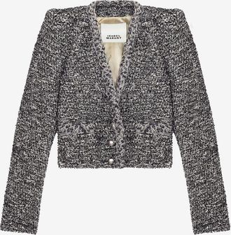 Isabel Marant Veste Gwendoline - Femme - Noir Et &Eacute;cru - Taille 34 - Isabel Marant