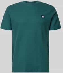 Lerros T-Shirt mit Label-Patch und Rundhalsausschnitt