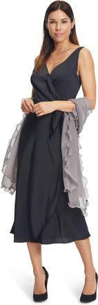 Vera Mont Damen 0250/4701 Schals, Taupe/Silver, Acc