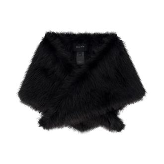 Simone Rocha Verziertes Kunstfell-Halstuch - - Accessories - Damen - Schwarzk - ONE SIZE