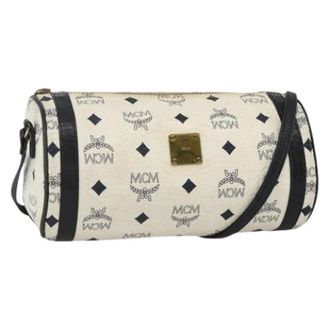 MCM Sac &agrave; bandouli&egrave;re en plastique Pre-owned - Femme - Pre-owned - Blanc - Taille: ONE Size