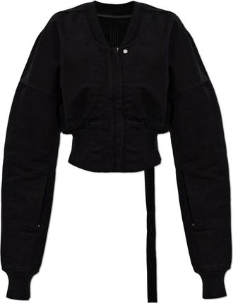 Rick Owens Femme, Vestes, Noir, Taille: 38 FR Flight Jacket Cropped