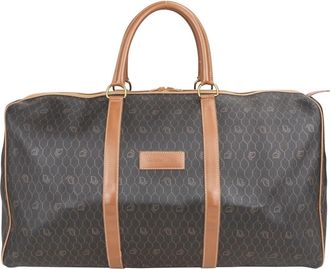 Dior Crossbody Bags - Christian Dior Honeycomb Monogram Duffle Bag 55 - Gr. unisize - in Braun - f&uuml;r Damen