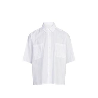 Camiel Fortgens Chemise manches courtes &agrave; rayures en coton