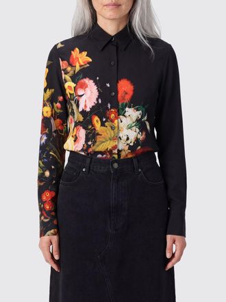 Dries Van Noten Seidenhemd Calima mit Blumendruck und franz&ouml;sischem Kragen