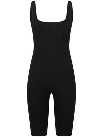 Dsquared2 combishort sans manches &agrave; encolure carr&eacute;e - Noir