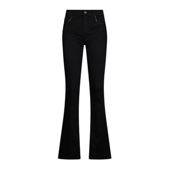 Liu Jo Bootcut Jeans mit Strasssteinen - - Jeans - Damen - Schwarzk - W24