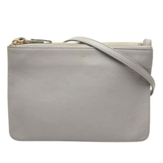 Celine Sac bandouli&egrave;re Trio Pre-owned - Femme - Pre-owned - Gris - Taille: ONE Size