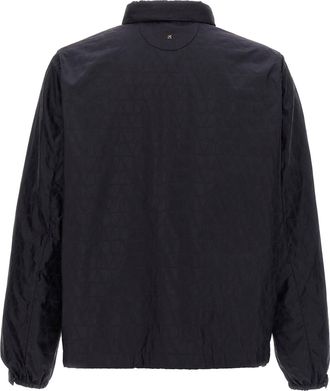 Valentino Garavani Toile Iconographe Nylon Windbreaker - Black