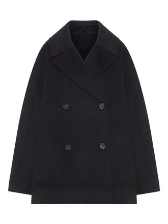Toteme veste en laine &agrave; boutonni&egrave;re crois&eacute;e - Noir