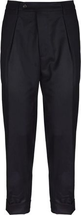 Berwick 1707 Homme, Pantalons, Noir, Taille: M Pantalon de costume