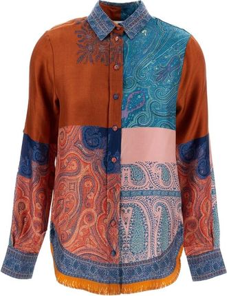 Pierre-Louis Mascia Femme, Blouses et Chemises, Multicolore, Taille: 40 FR Aloe Longsleeve Shirt