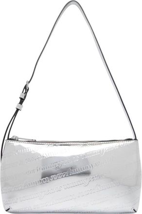 Tommy Jeans Femme, Sacs, Gris, Taille: ONE Size TJW Must Metallic Shoulder Bag