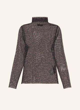 Oui Longsleeve Aus Mesh braun