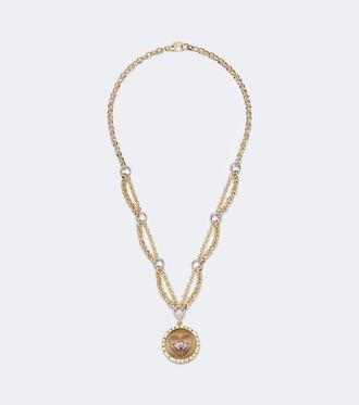 Foundrae Halskette Forever A Pair aus 18kt Gelbgold mit Diamanten