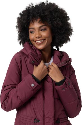 Marikoo Damen Winter Jacke gesteppte Winterjacke Stepp warm B947 [B947-Akum-Wine-Gr.S]