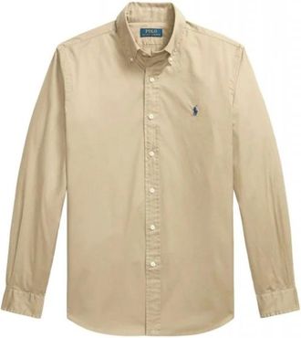 Ralph Lauren Homme, Chemises, Beige, Taille: L Twill Shirt