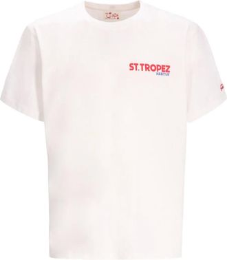 MC2 Saint Barth T-Shirt mit grafischem Print - Wei&szlig;