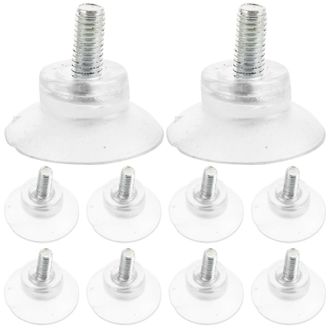 Hemobllo 10 St&uuml;ck Transparente Hochleistungssaugn&auml;pfe aus Weichem Material rutschfeste Glas Tischplattenpuffer f&uuml;r Couchtische und Gartische Wiederverwendbare 