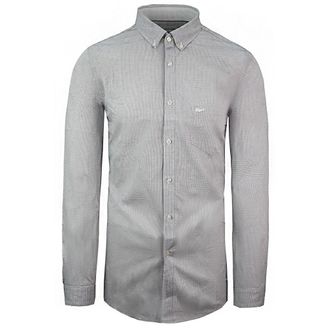 Lacoste regulär Fit Herren weiß/schwarzes Hemd