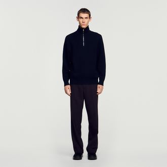 Sandro Pull boxy &agrave; col montant
