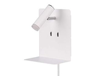 Trio Leuchten LED Wandleuchte Element 222570231, Metall Wei&szlig; Matt, 1 x 3 Watt LED, USB Ladebuchse