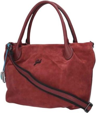 Gabs ARABELLA TG M, sac &agrave; provisions transformable en cuir martel&eacute;, rouge, avec bandouli&egrave;re r&eacute;glable, mod&egrave;le Galway