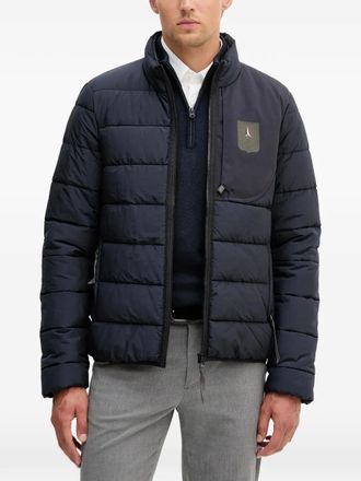 Aeronautica zip-up padded jacket - Blau