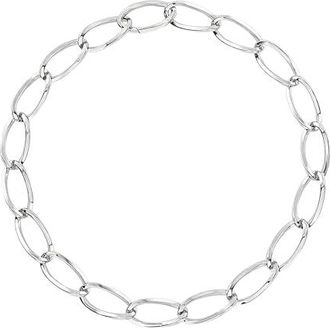 Breil Collier Hoop en acier inoxydable de couleur argent, longueur : 47 cm, TJ3522, 47 cm, Acier allié, Pas de gemme