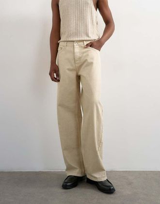 Topman Jean baggy rigide - Gr&egrave;ge-Neutral