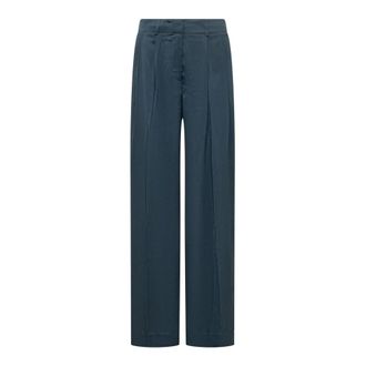 Michael Kors Drapey Satin Wide Leg Pants - - Trousers - Damen - Blau - 2XS